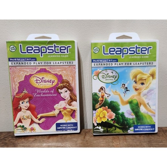 LeapFrog | Toys | Leap Frog Leapster Worlds Of Enchantment And Disney ...